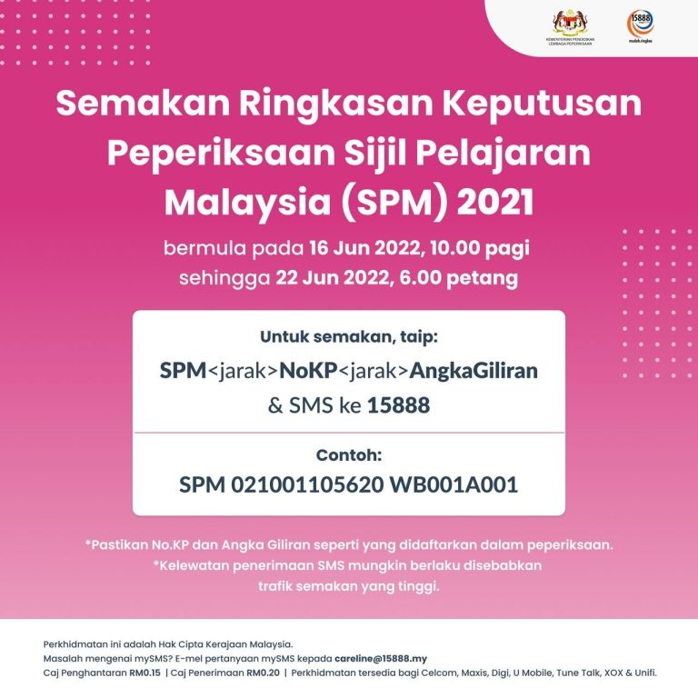 Cara Semak Keputusan SPM 2023 / 2024 - Check Result Online